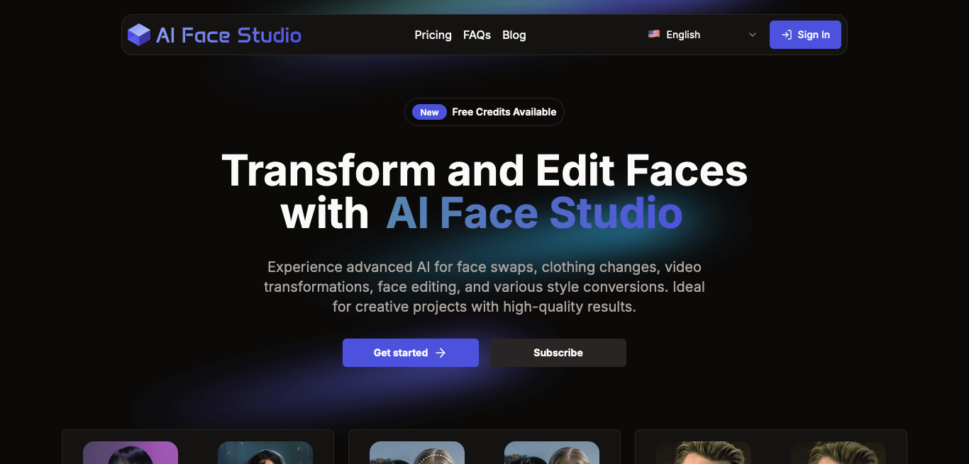 AI Face Studio-先进的人脸转换和编辑工具